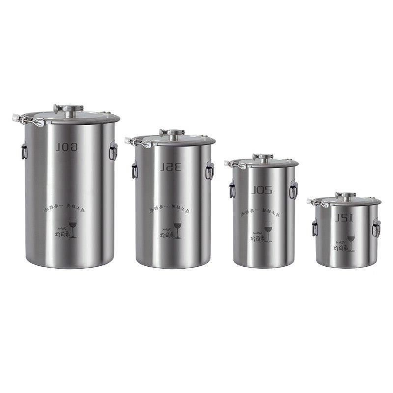 20L варел от неръждаема стомана, ферментационен варел за съхранение на ...
